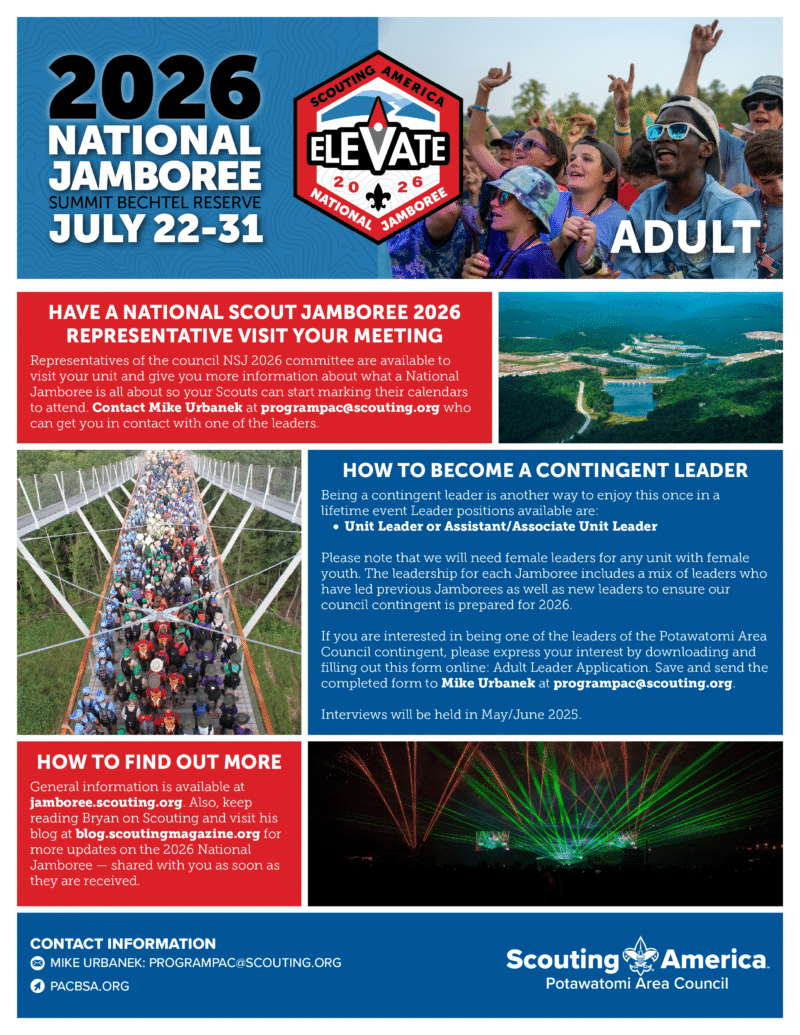 Event Flyers – Potawatomi Area Council