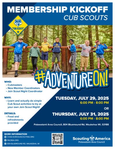 Event Flyers – Potawatomi Area Council